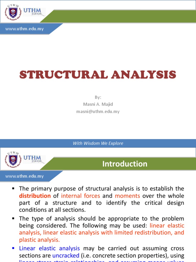 Chapter 2 - Structural Analysis | PDF | Bending | Beam (Structure)