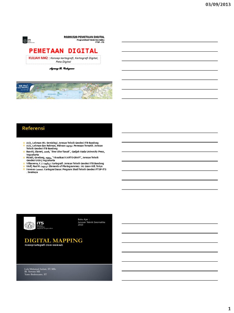 Konsep Kartografi Digital dan Peta | PDF