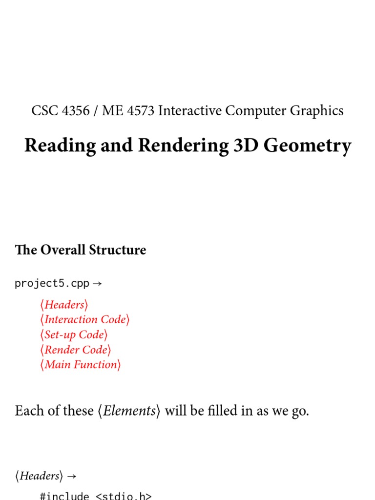 Icg Mesh PDF | PDF | Shader | Computer Programming