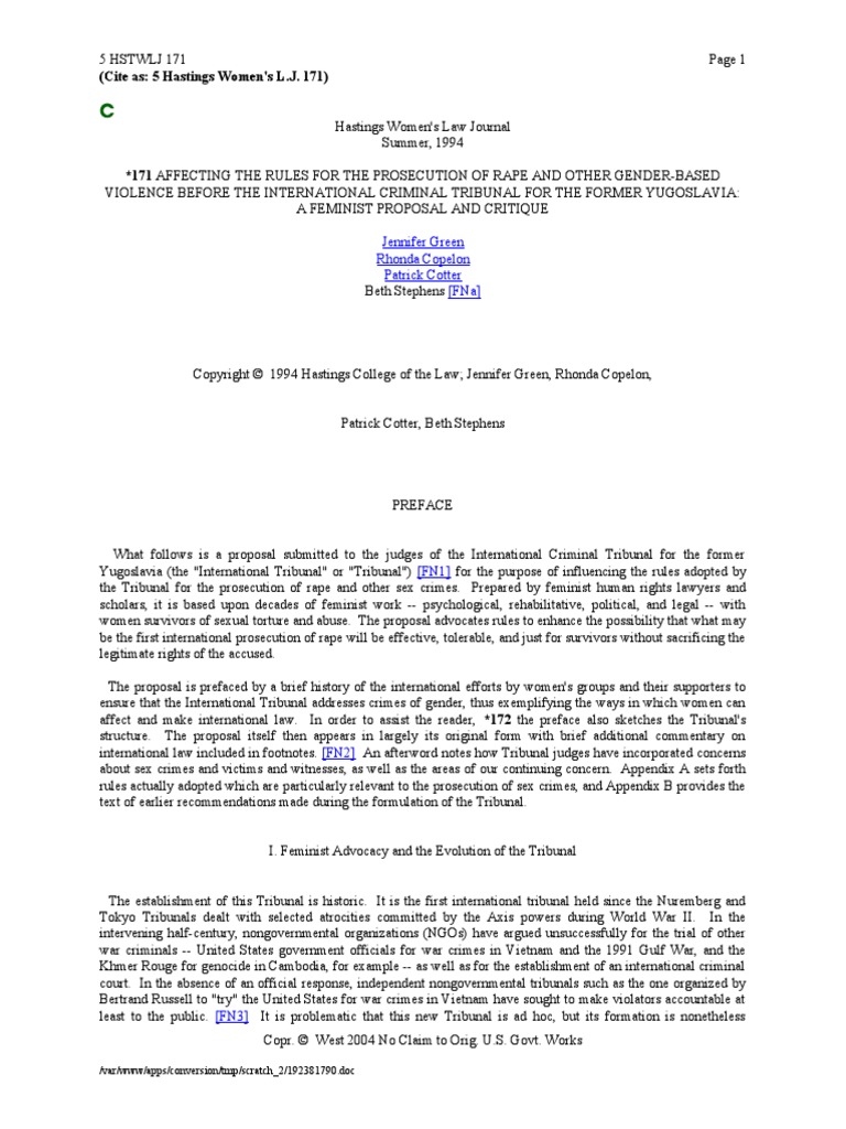 Affecting The Rules For Prosecution of Rape | PDF | Statutory Law ...