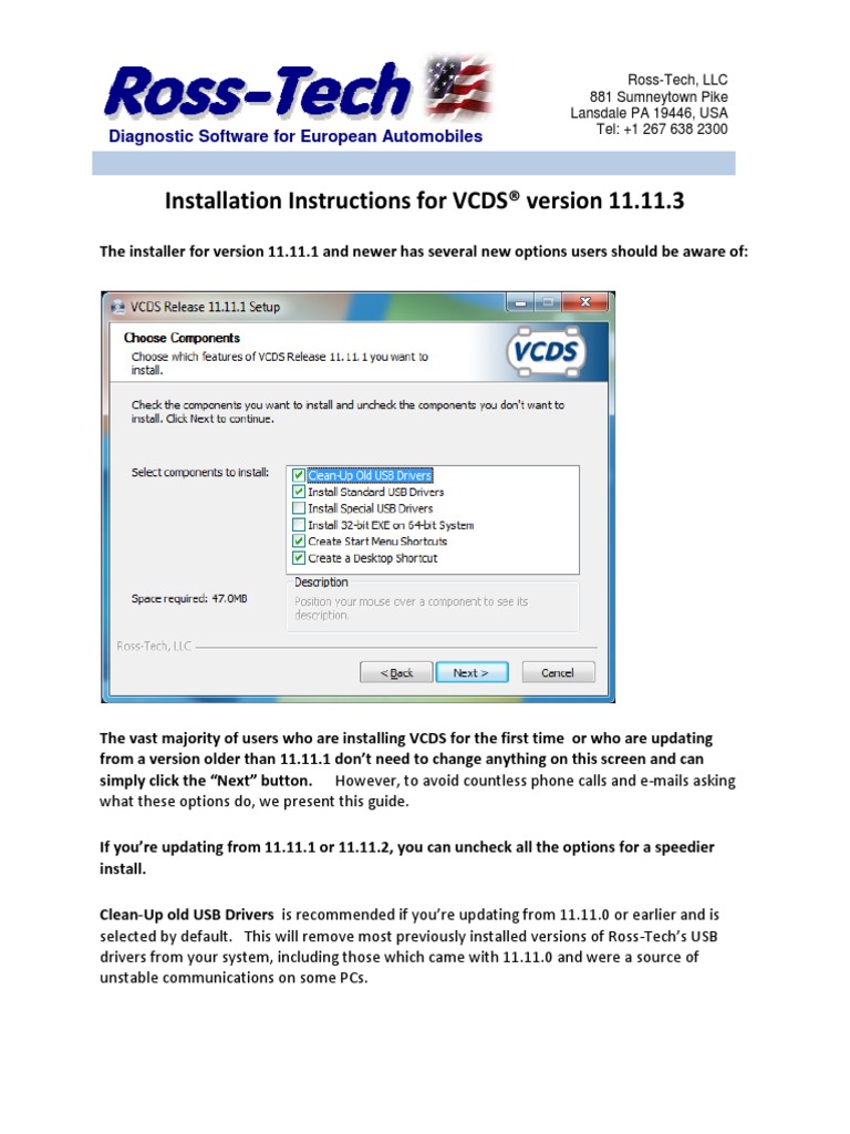 Installation Instructions For VCDS Version 11.11.3 | PDF | Microsoft ...