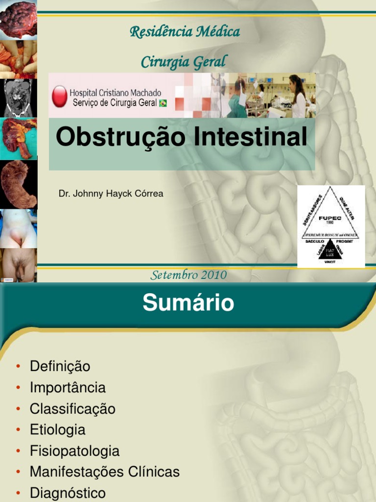 Oclusão Intestinal: Causas e Tratamento | PDF | Ciências e Matemática
