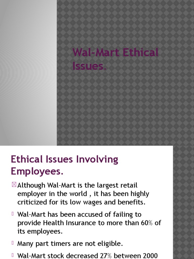 Walmart Business Ethics | PDF | Walmart | Sweatshop