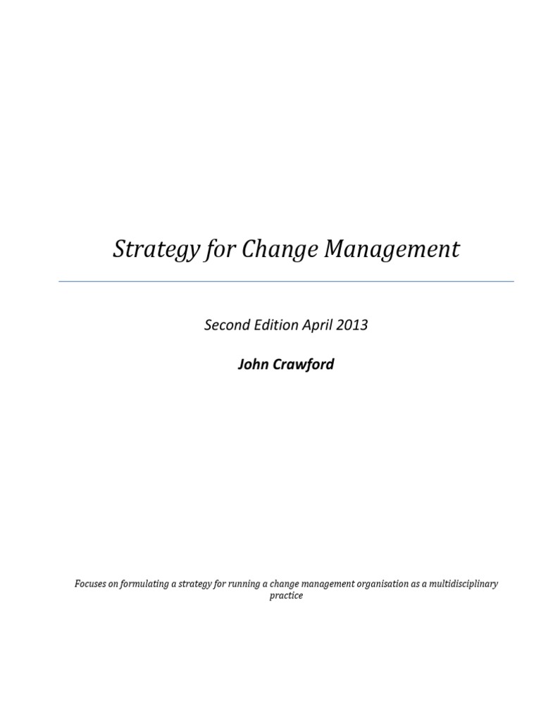 Change Management Strategy Guide | PDF