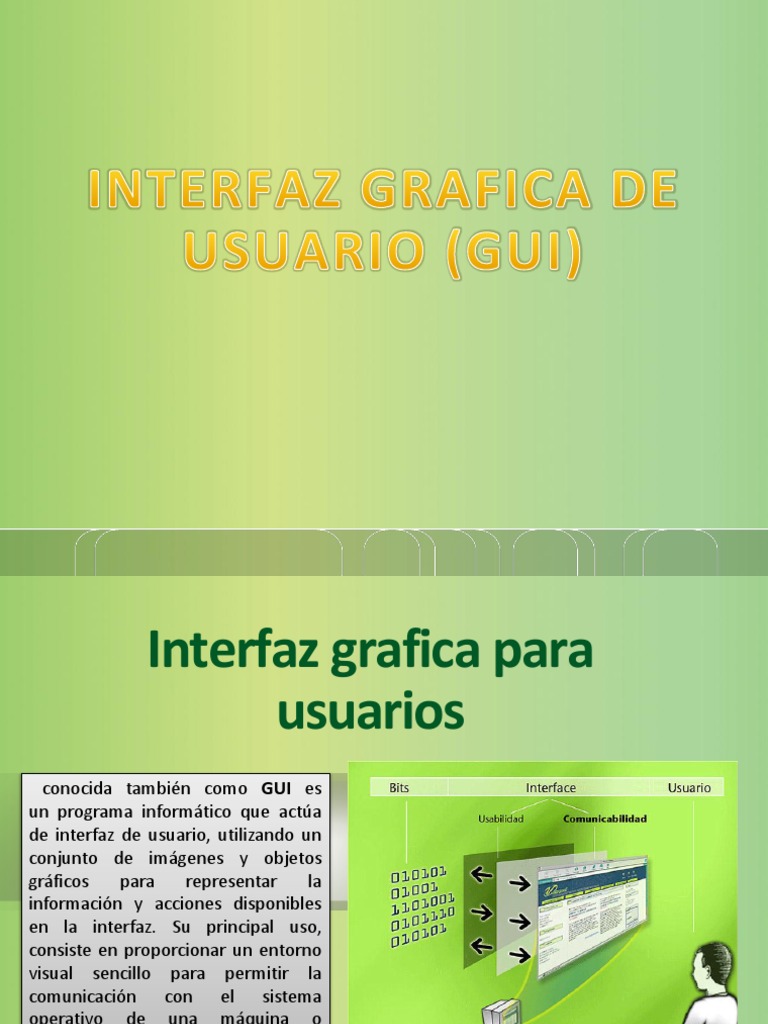Interfaz Grafica de Usuario (Gui) | PDF | Gráficos de computadora ...