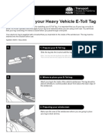 Installing Your E-Toll Tag Guide | PDF | Transport