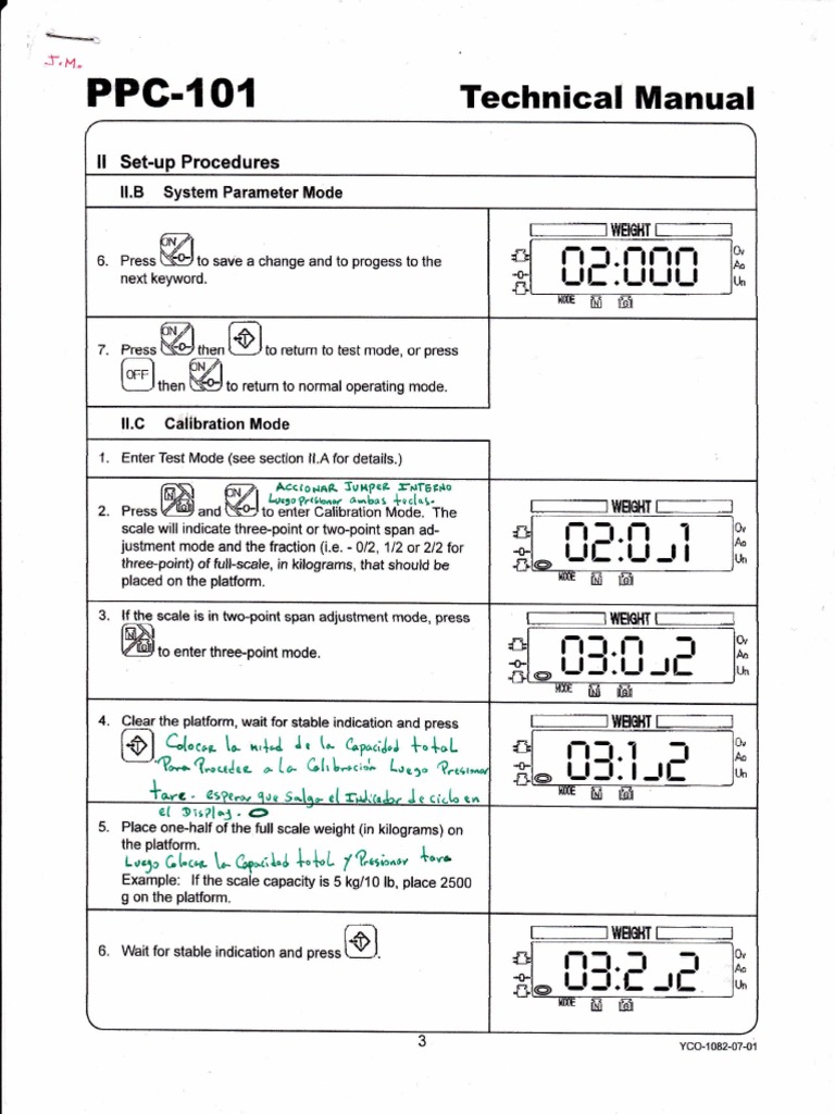 Calibracion PPC-101 | PDF | Parameter (Computer Programming) | Calibration