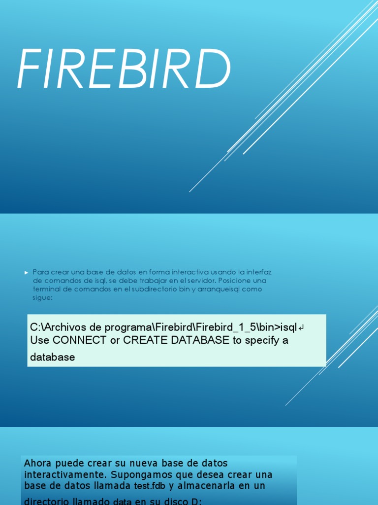 Firebird | Descargar gratis PDF | SQL | Tabla (base de datos)