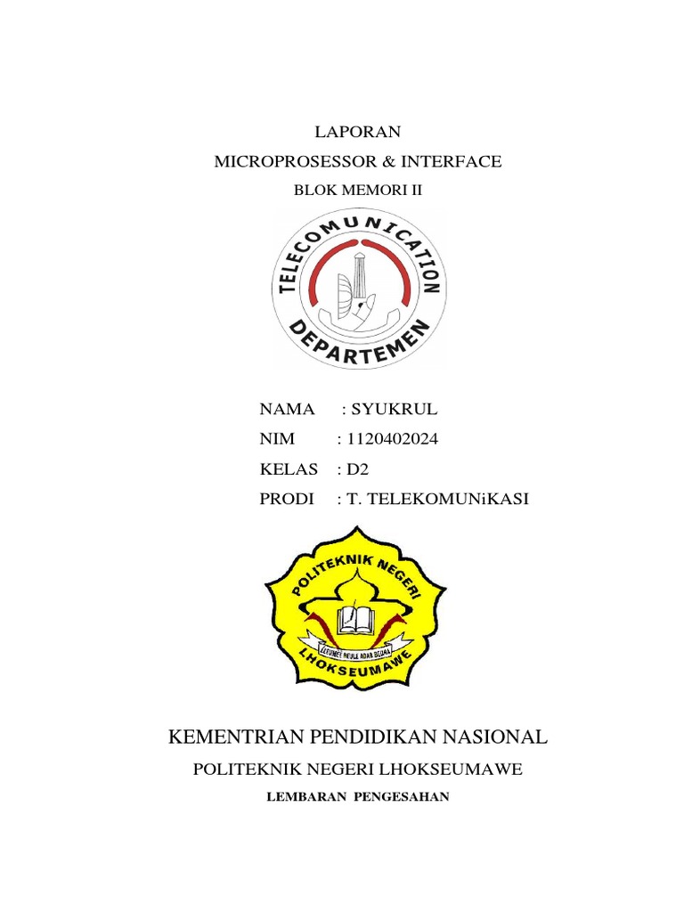 Laporan Praktikum 6 - Syukrul - 1120402024 Blok Memory II | PDF