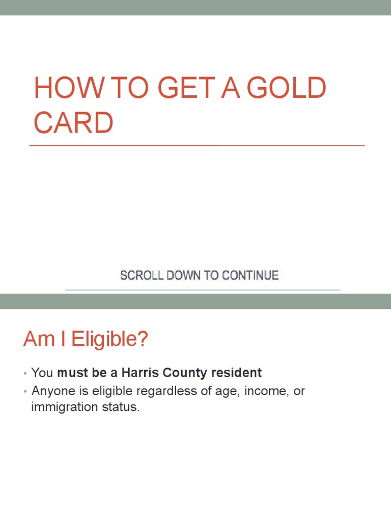 Gold Card | PDF | Identity Document | Medicaid