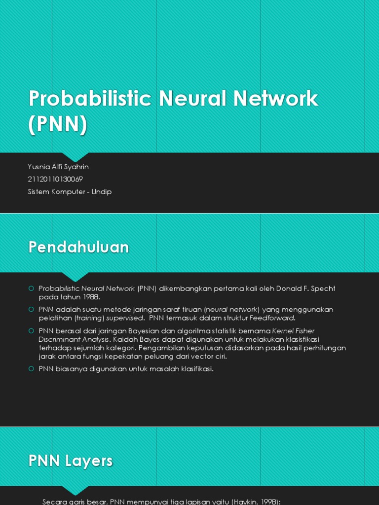 Probabilistic Neural Network (PNN) | PDF