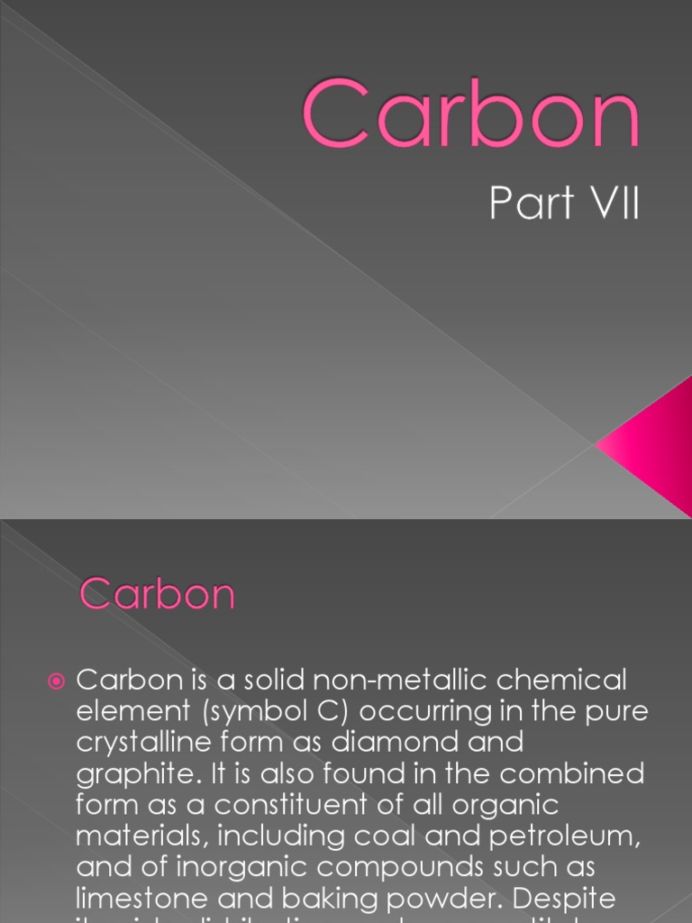 Carbon | PDF | Carbon | Diamond