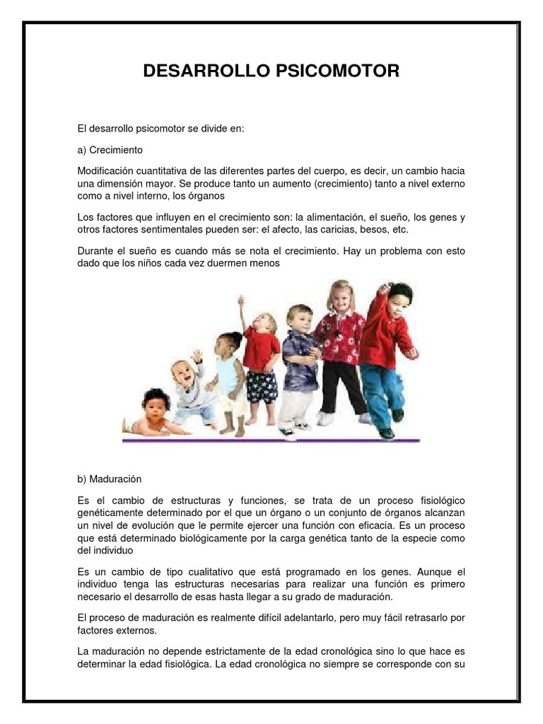 Desarrollo Psicomotor | Descargar gratis PDF | Mielina | Músculo