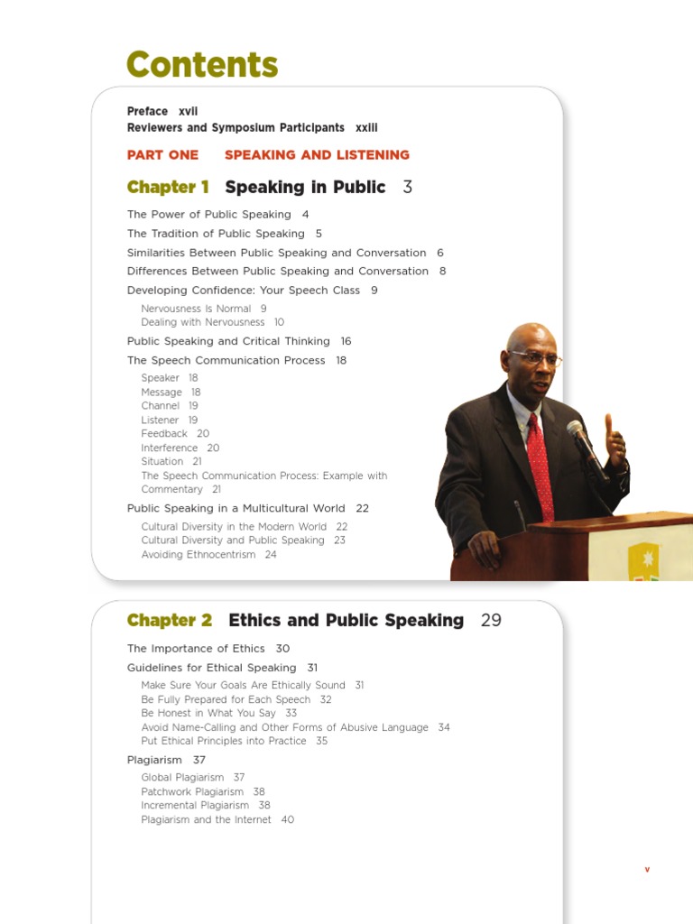 Public Speaking Contents | PDF | Public Speaking | Audience