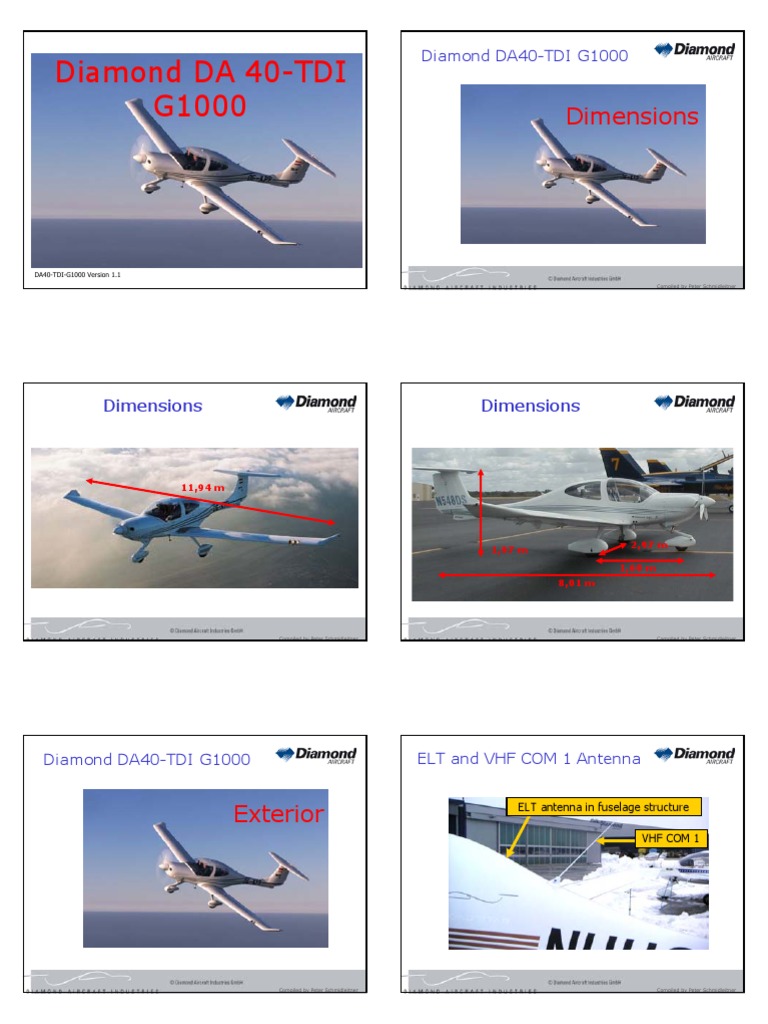 Diamond DA40-TDI-G1000 V2 1 Handout | PDF | Turbocharger | Diesel Engine