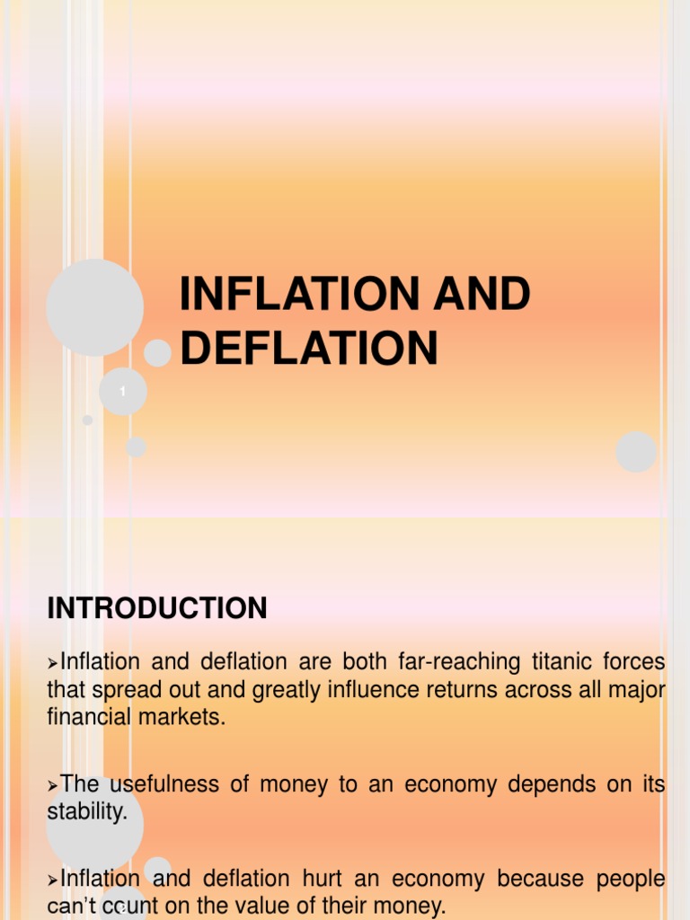 Inflation and Deflation | Deflation | Inflation