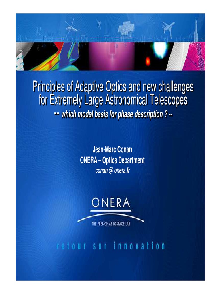 Principles of Adaptive Optics and New Challenges For Extremely Large ...