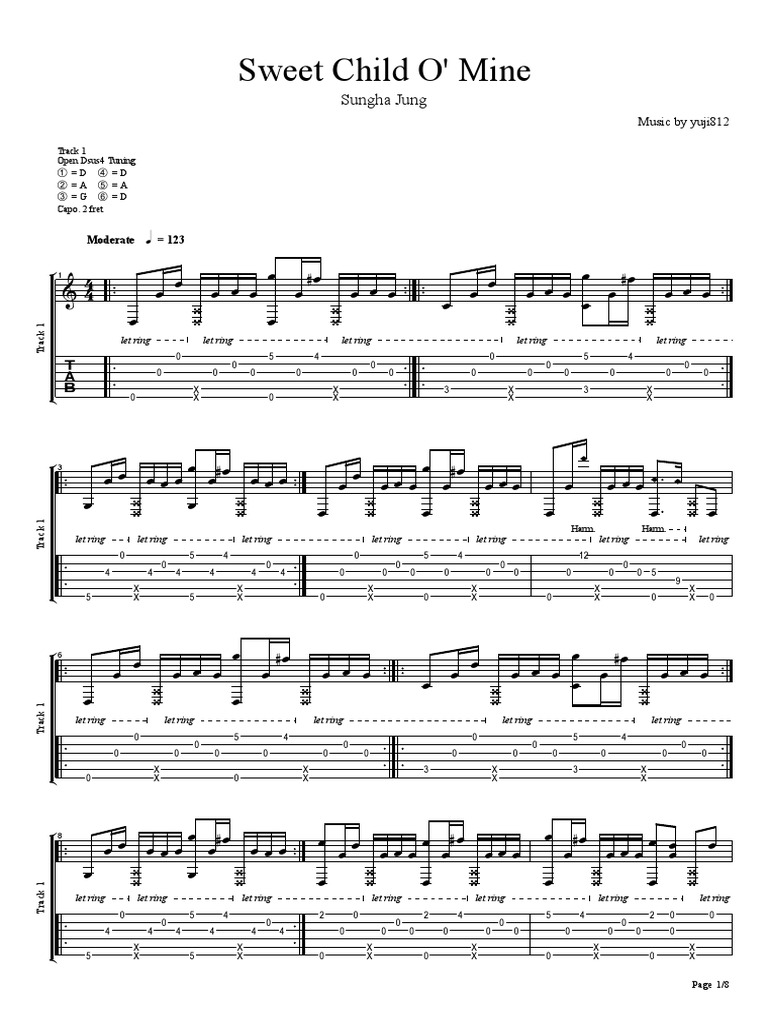 Sweet Child O Mine | Chordophones | Guitar Family Instruments