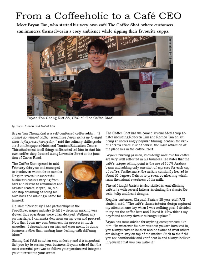 From Coffee Addict to Café Owner | PDF | Coffeehouse | Coffee