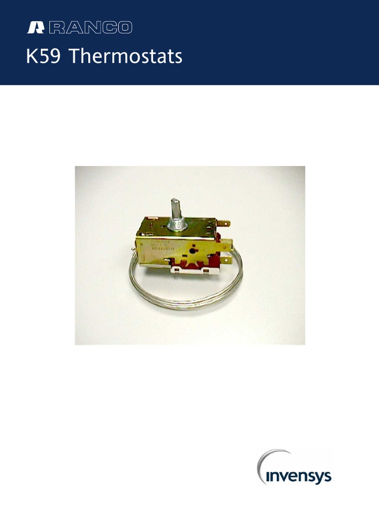 Termostat k59 | PDF | Thermostat | Switch