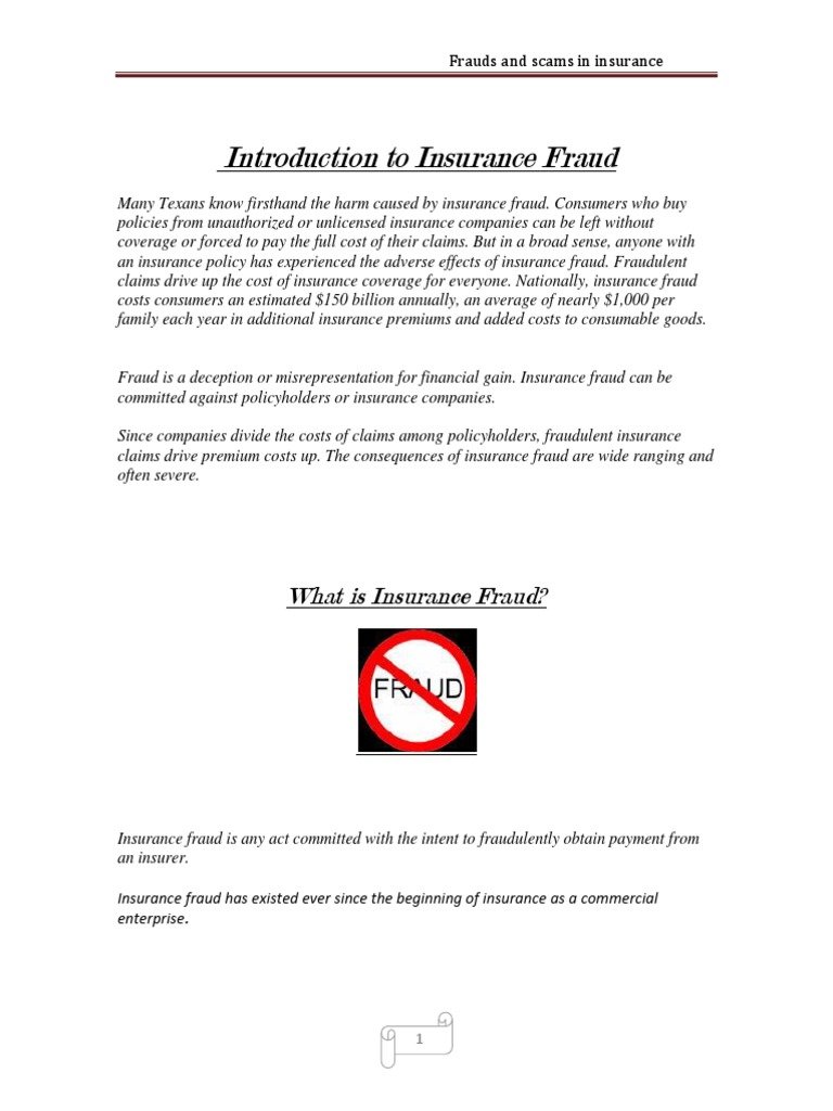 Frauds and Scams | PDF | Insurance | Service Industries