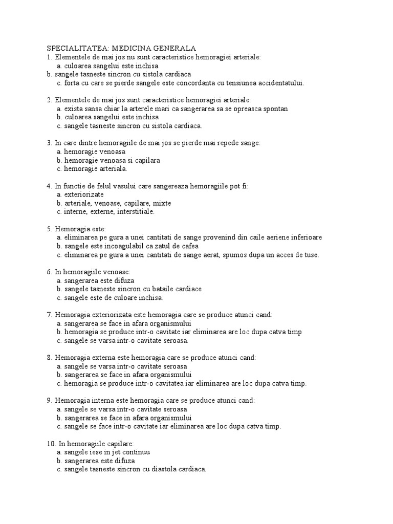 Teste Examen Grad Principal Asistent Medical | PDF