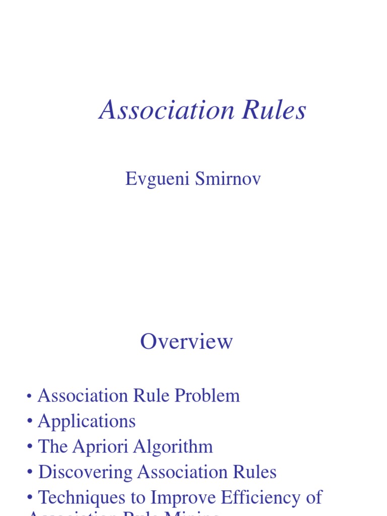 Association Rule | PDF | Financial Transaction | Applied Mathematics