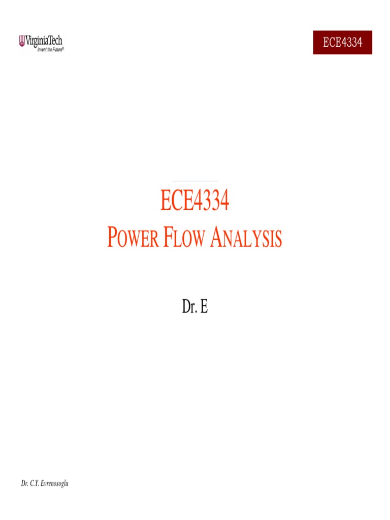 Lecture4 Power Flow Analysis | PDF | Electric Power Transmission ...