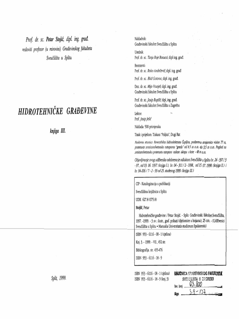 Hidrotehnicke Gradjevine III | PDF