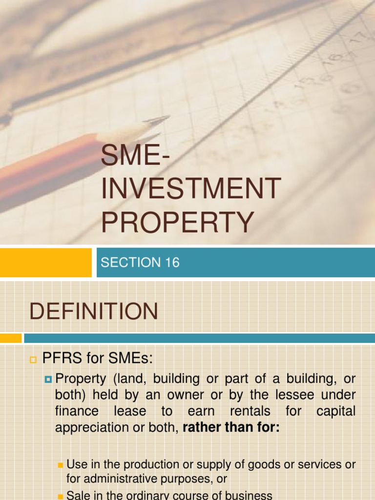 Understanding Investment Property for SMEs | PDF | Finance & Money ...