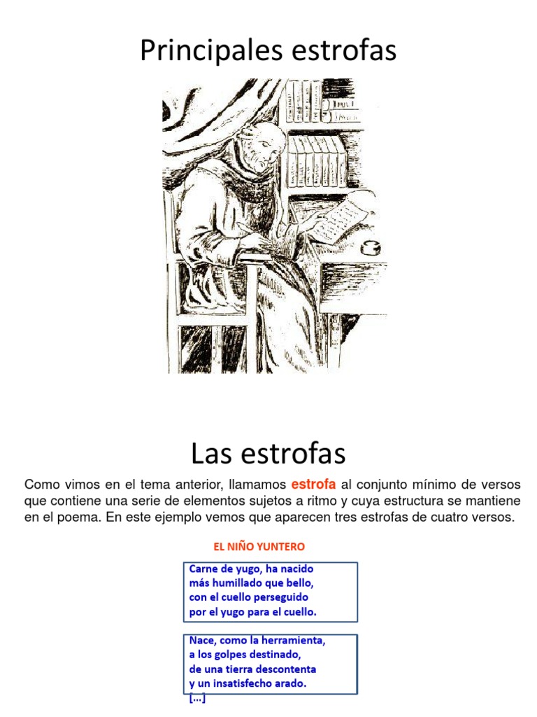 Estrofas 1 ESO | PDF | Rima | Ritmo y medidor