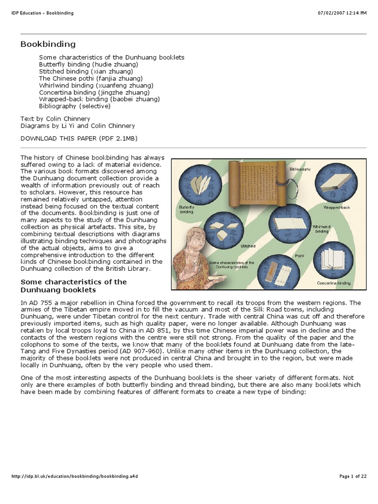 Chinese Book Binding | PDF | Bookbinding | Folio