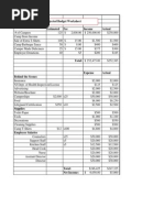 Camp Budget Template | PDF