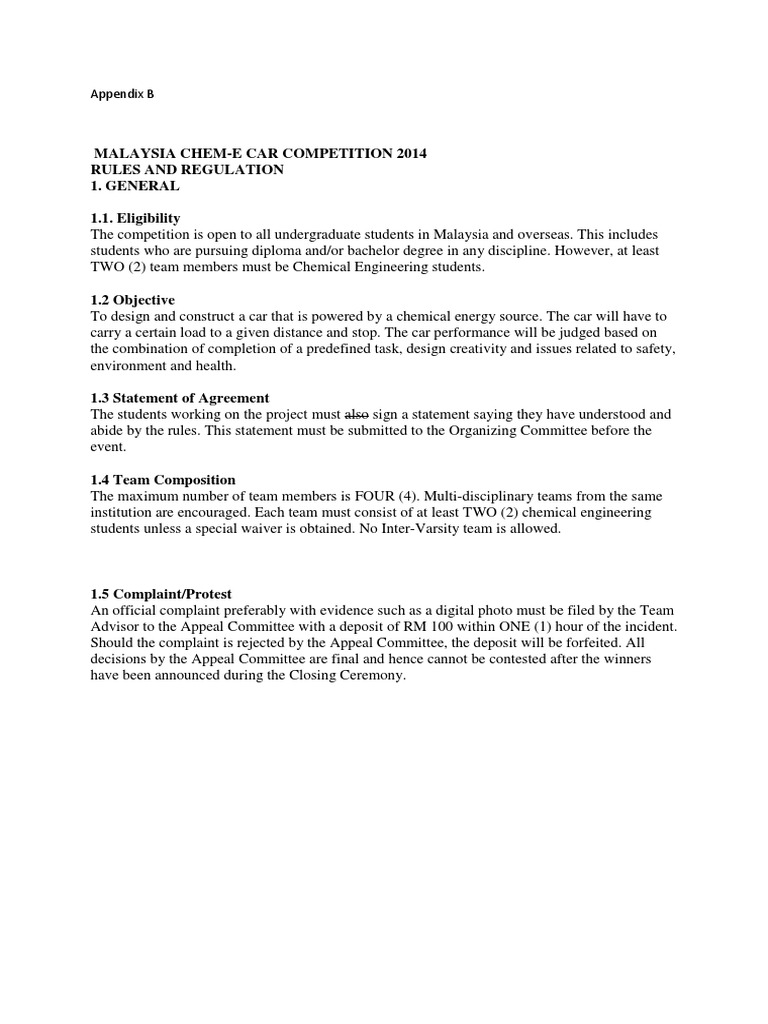 Proposed Rules and Regulation 2014 | PDF | Vehicles | Car