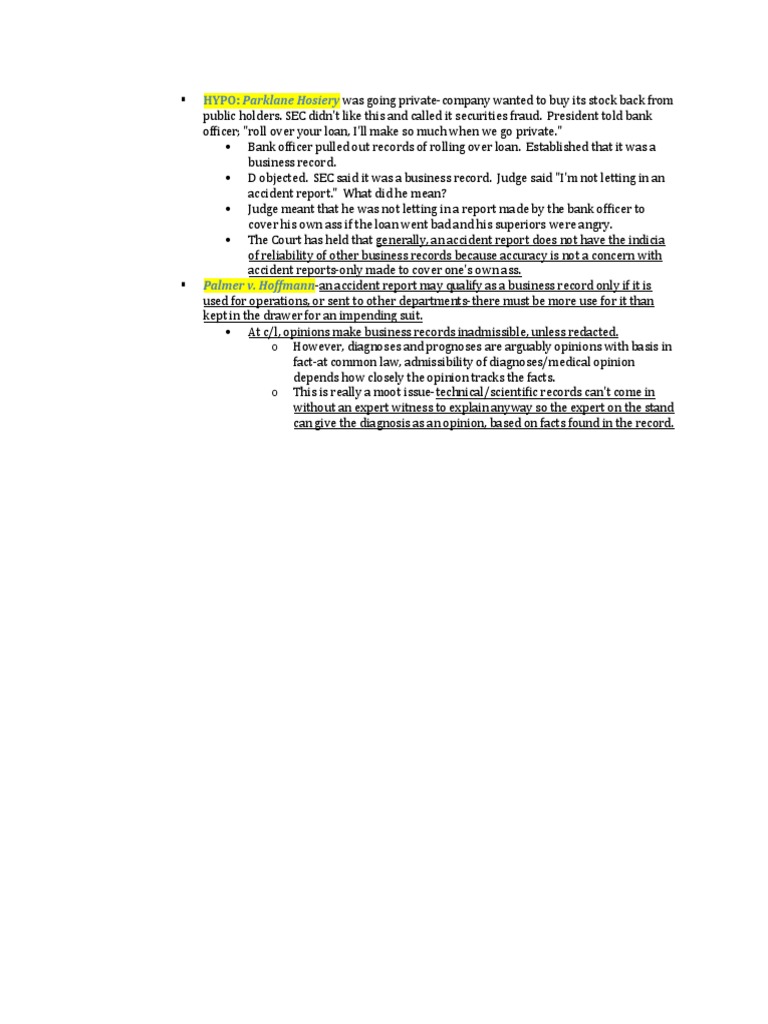 Business Records and Legal Admissibility | PDF | Law
