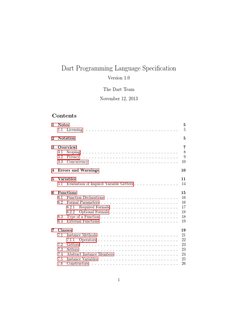 Dart Language Specification | PDF | Scope (Computer Science) | Class (Computer Programming)