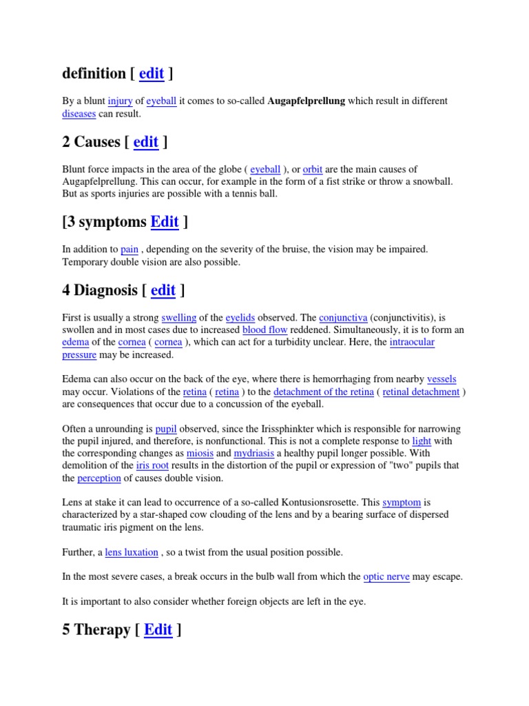 Contusio Bulbi | PDF | Human Eye | Retina