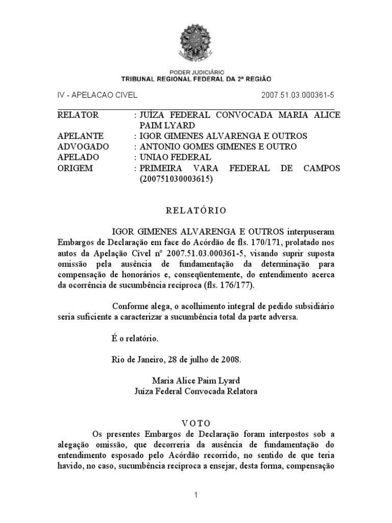 Modelo-acórdão em Apelacao-2-TRF Modelo-acórdão em Apelacao-2-TRF