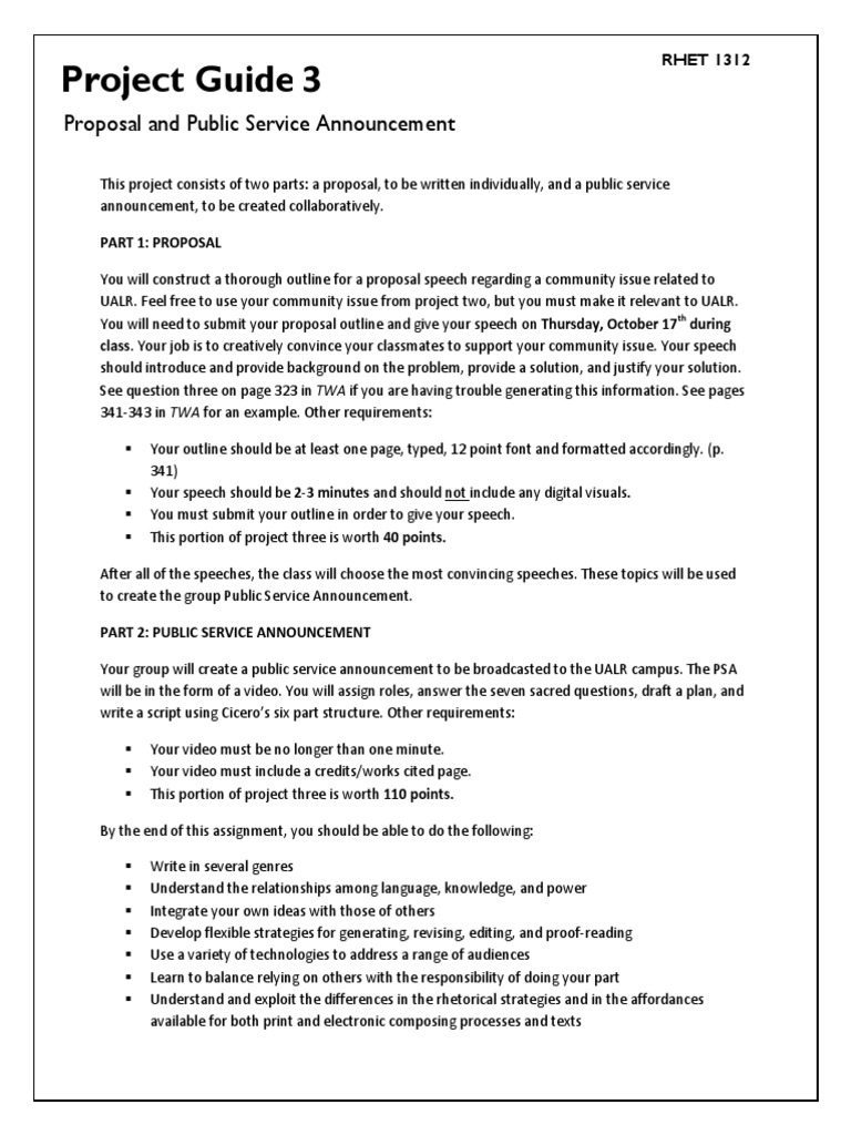 Psa Project Sheet | PDF | Social Media | Popular Culture & Media Studies