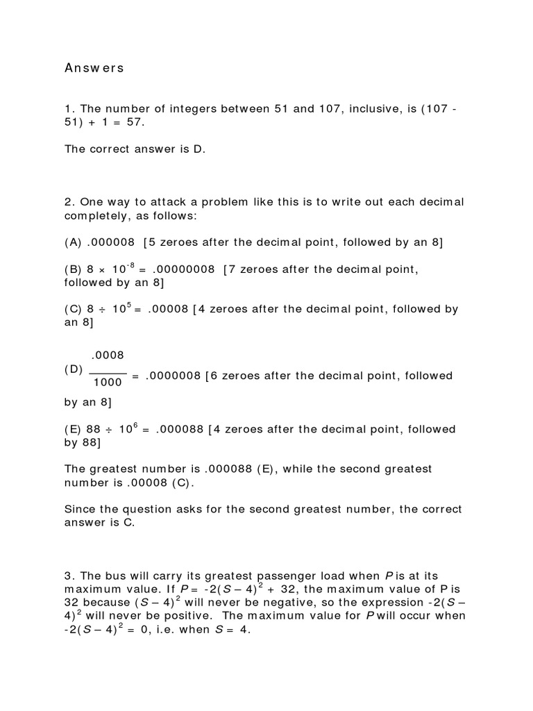 Math Problem Solutions and Explanations | PDF | Area | Sphere