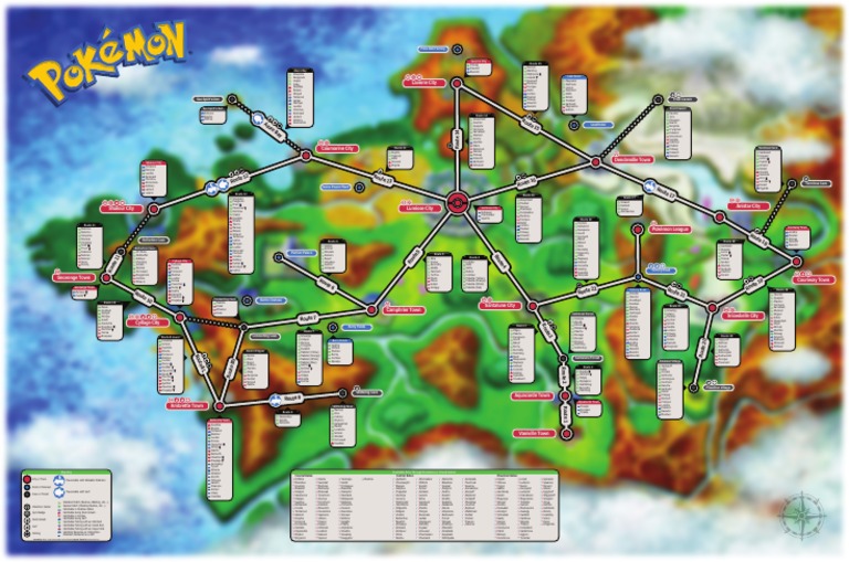 Pokémon Locations and Routes Guide | PDF | Poetry