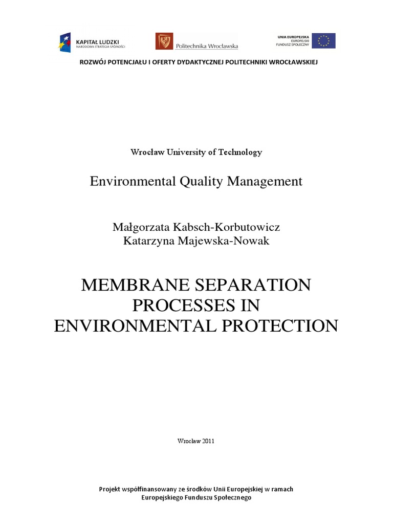 06 - Membrane Separation Processes | PDF | Membrane Technology | Polymers