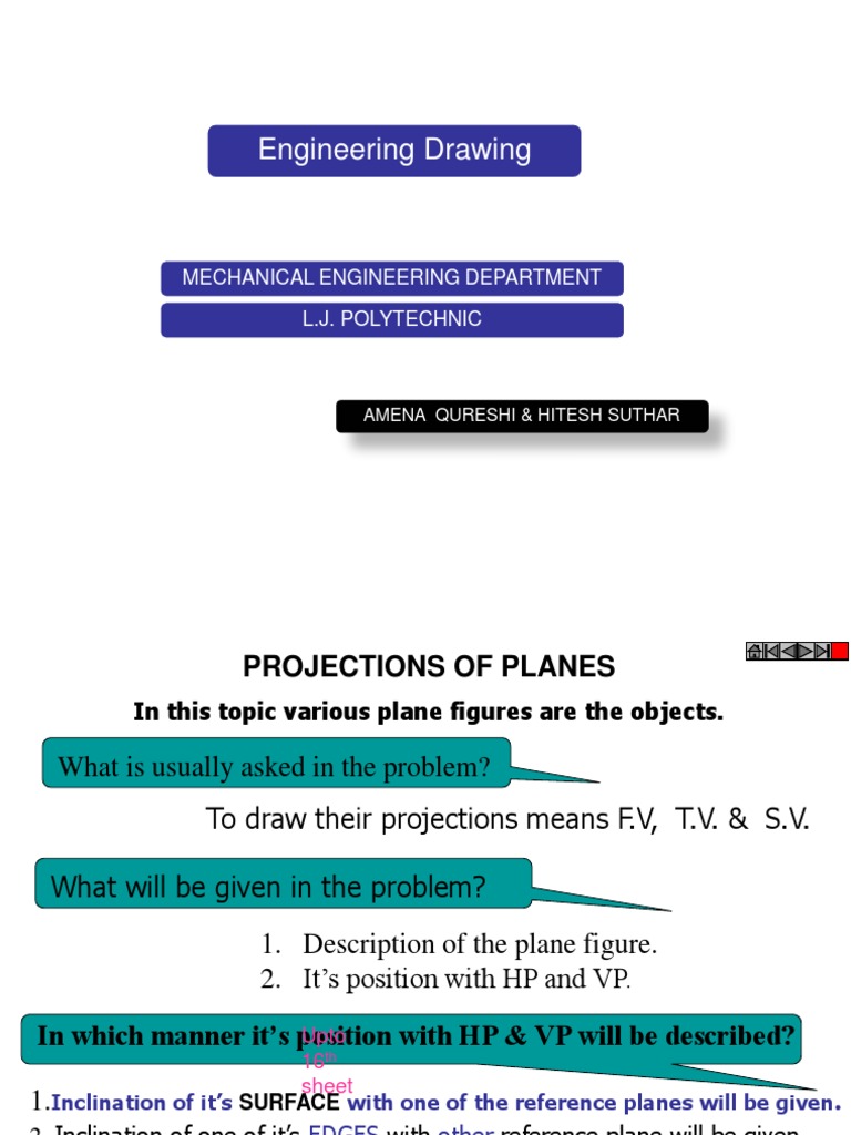 Engineering Drawing Projections | PDF | Polytopes | Triangle