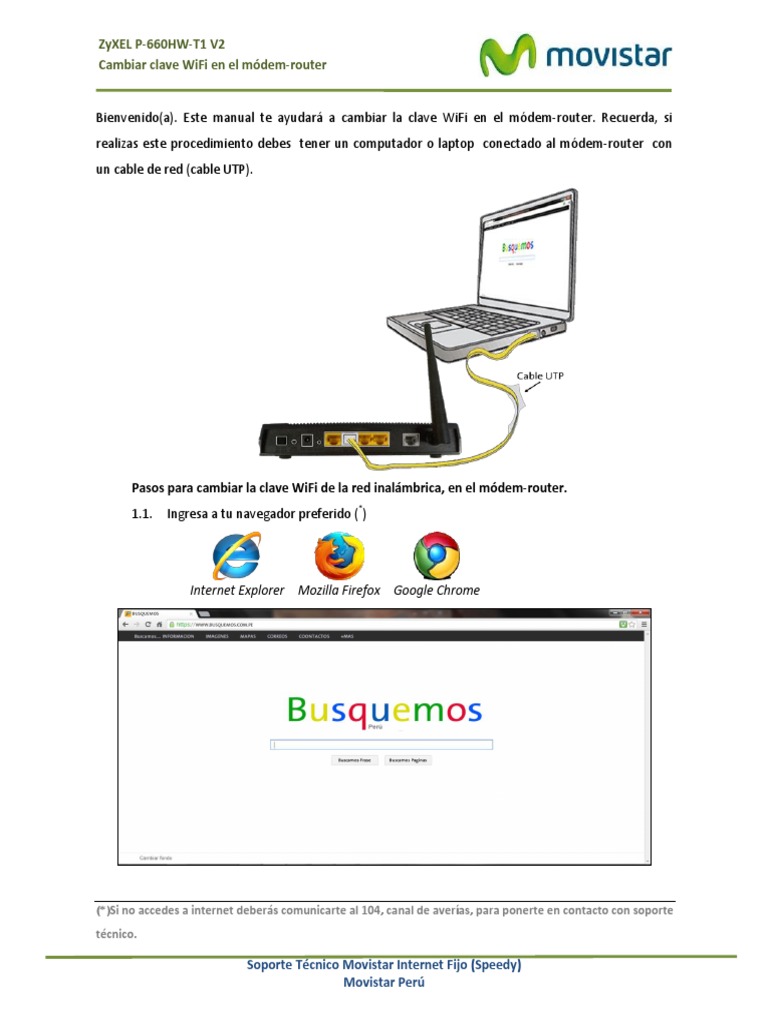 Cambiar Clave Wifi de Router | Descargar gratis PDF | Contraseña | Wifi