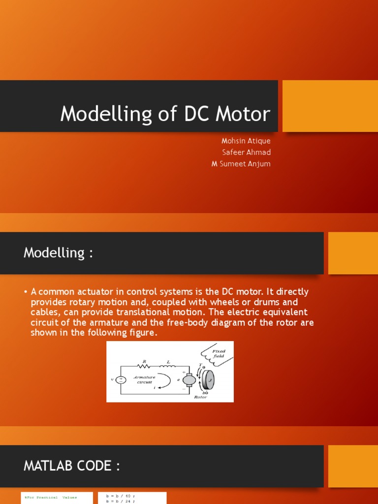 DC Motor Modeling and Parameter Identification | PDF | Computers
