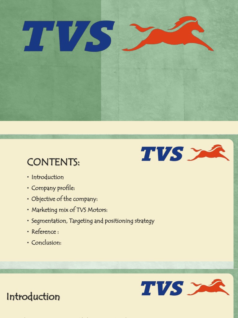 TVS Motors Company Profile: An Analysis of Objectives, Marketing ...