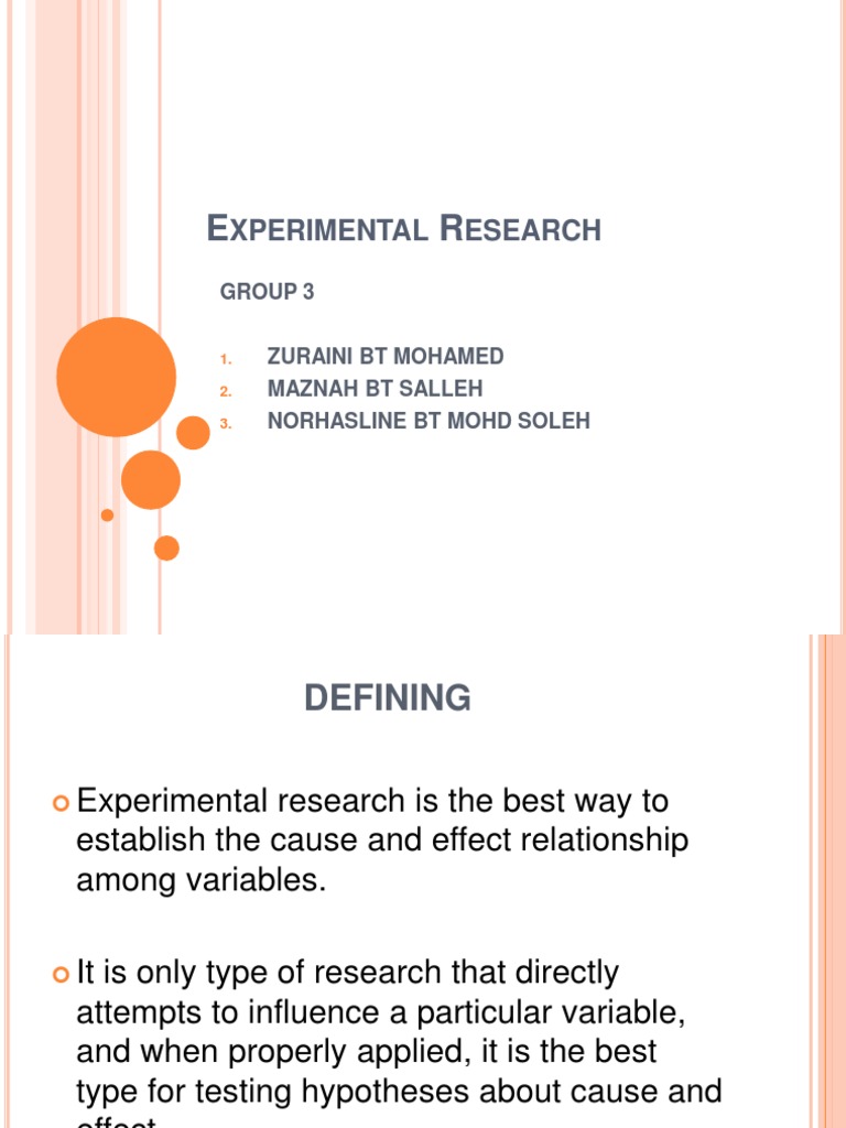 Experimental Research | PDF | Scientific Control | Experiment