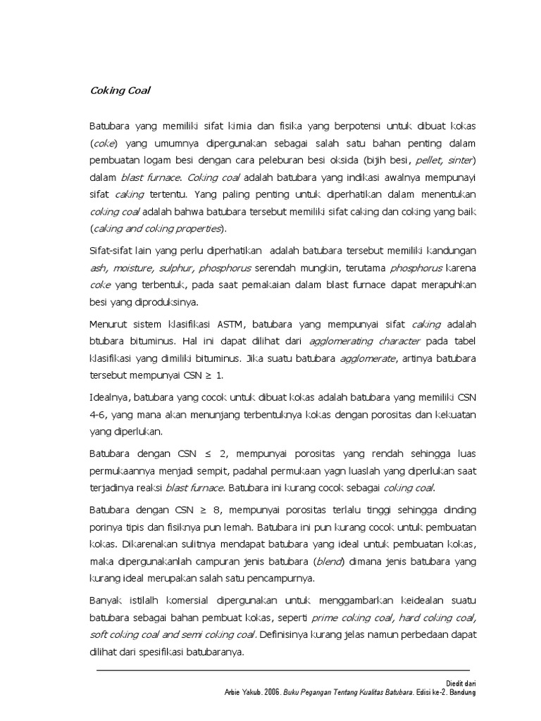 Coking Coal | PDF