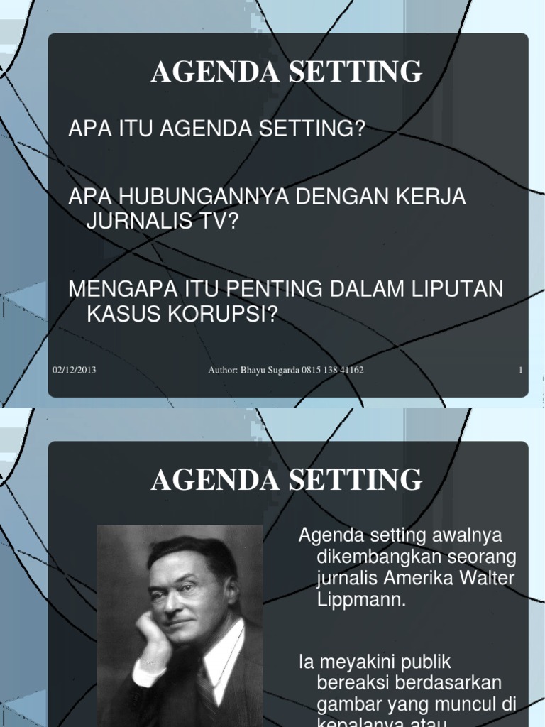Teori Agenda Setting | PDF