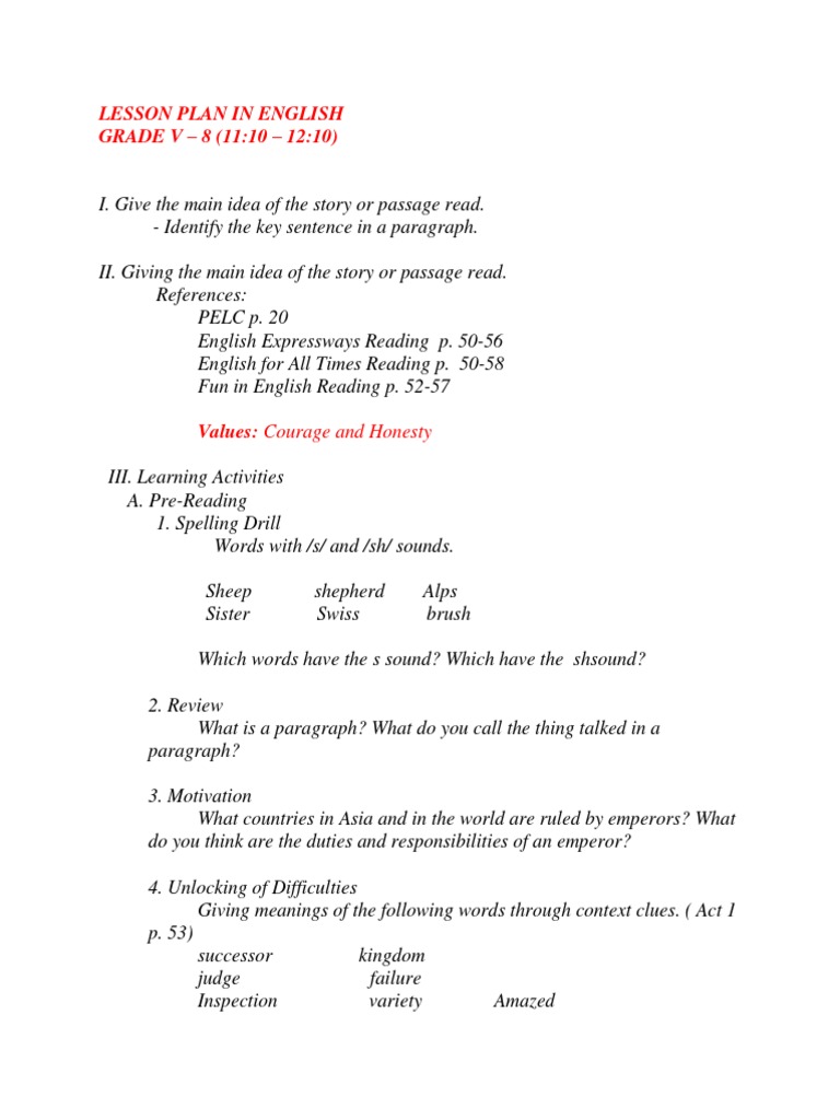 Identifying The Key Sentence | PDF | Reading (Process) | English Language